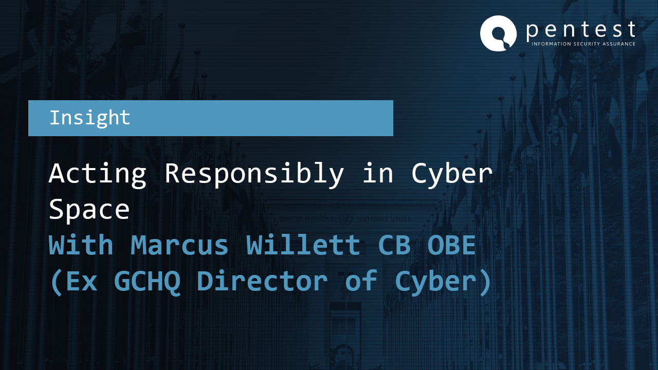 Acting Responsibly in Cyber Space - With Marcus Willett CB OBE ...